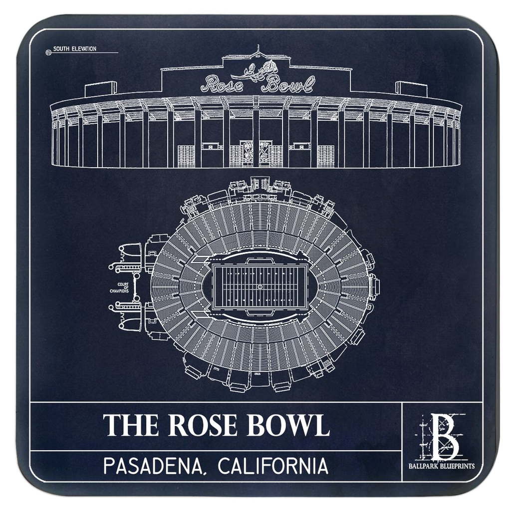 Rose Bowl Coasters (Set of 4) – Ballpark Blueprints