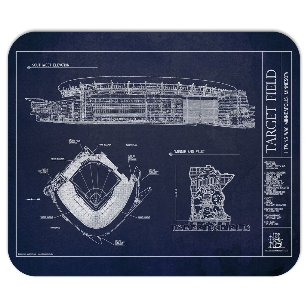 Target Field Mousepads – Ballpark Blueprints