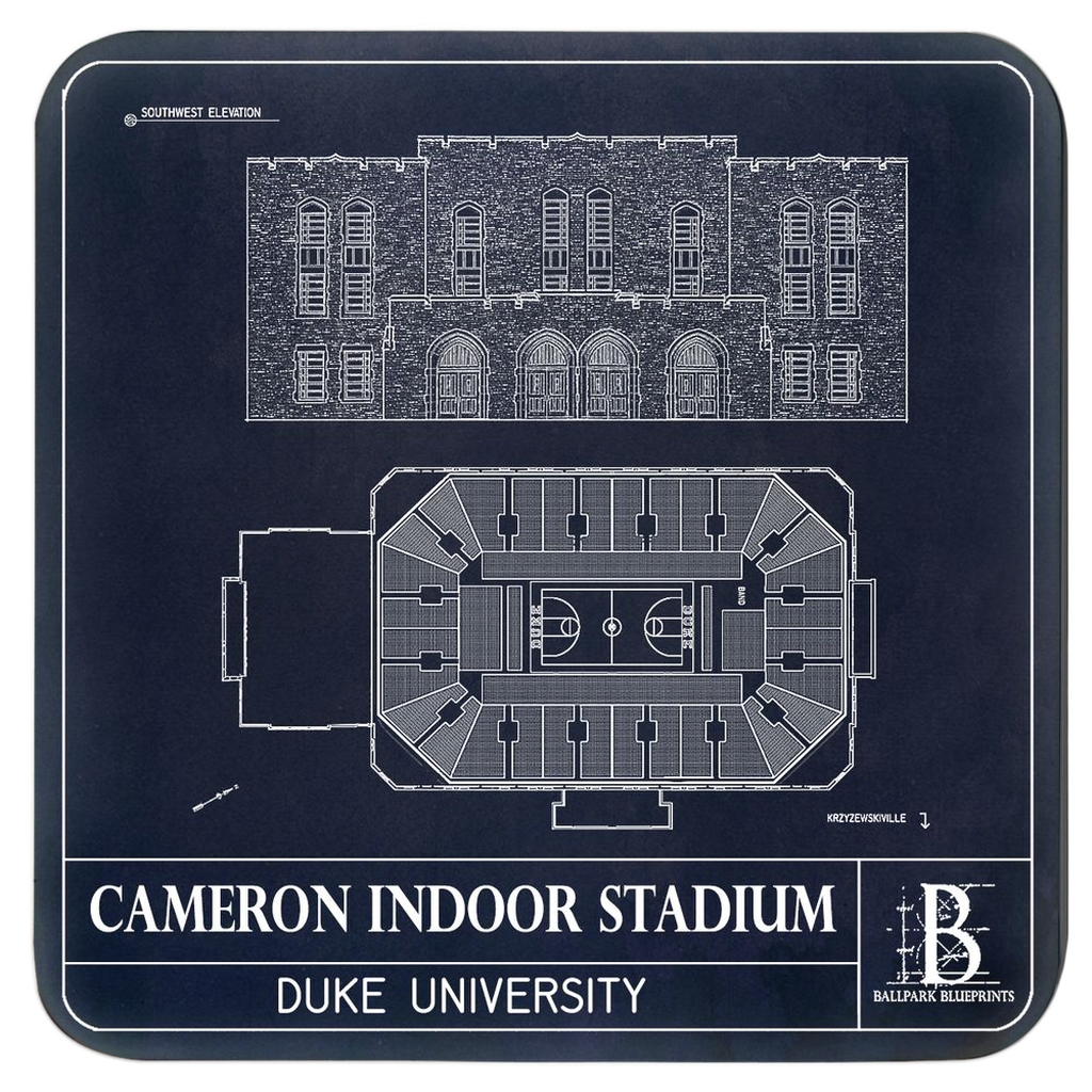 Cameron Indoor Stadium Coasters (Set of 4) – Ballpark Blueprints