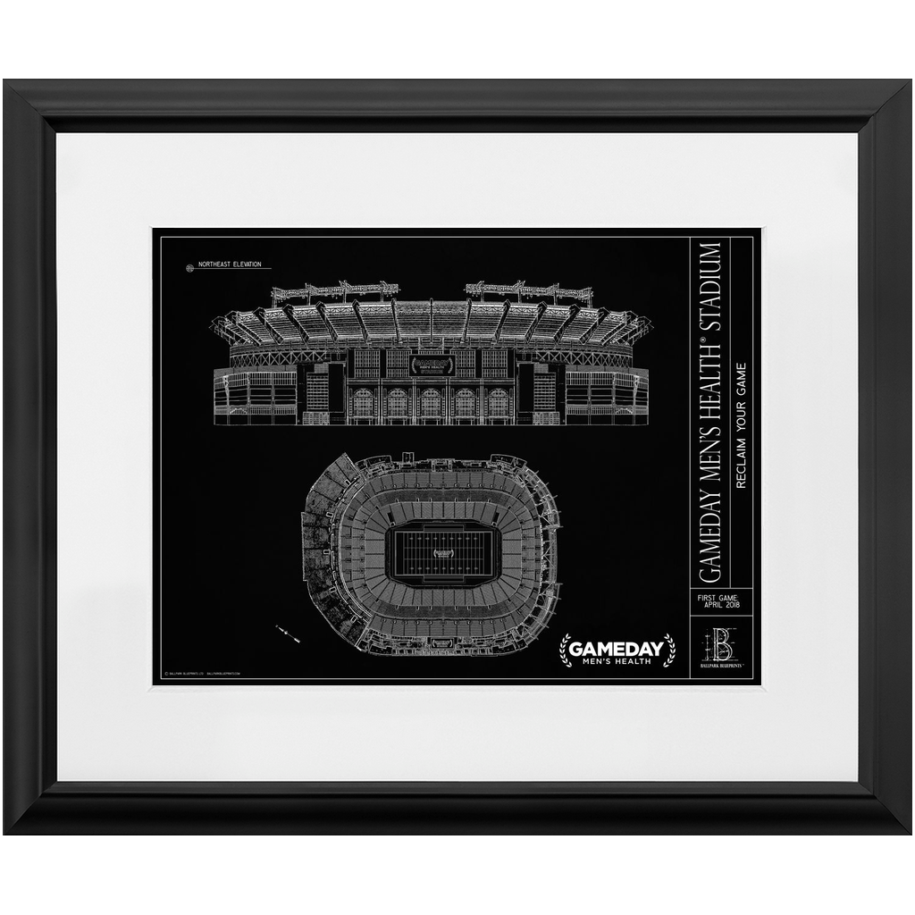 Gameday Stadium Framed Prints – Ballpark Blueprints