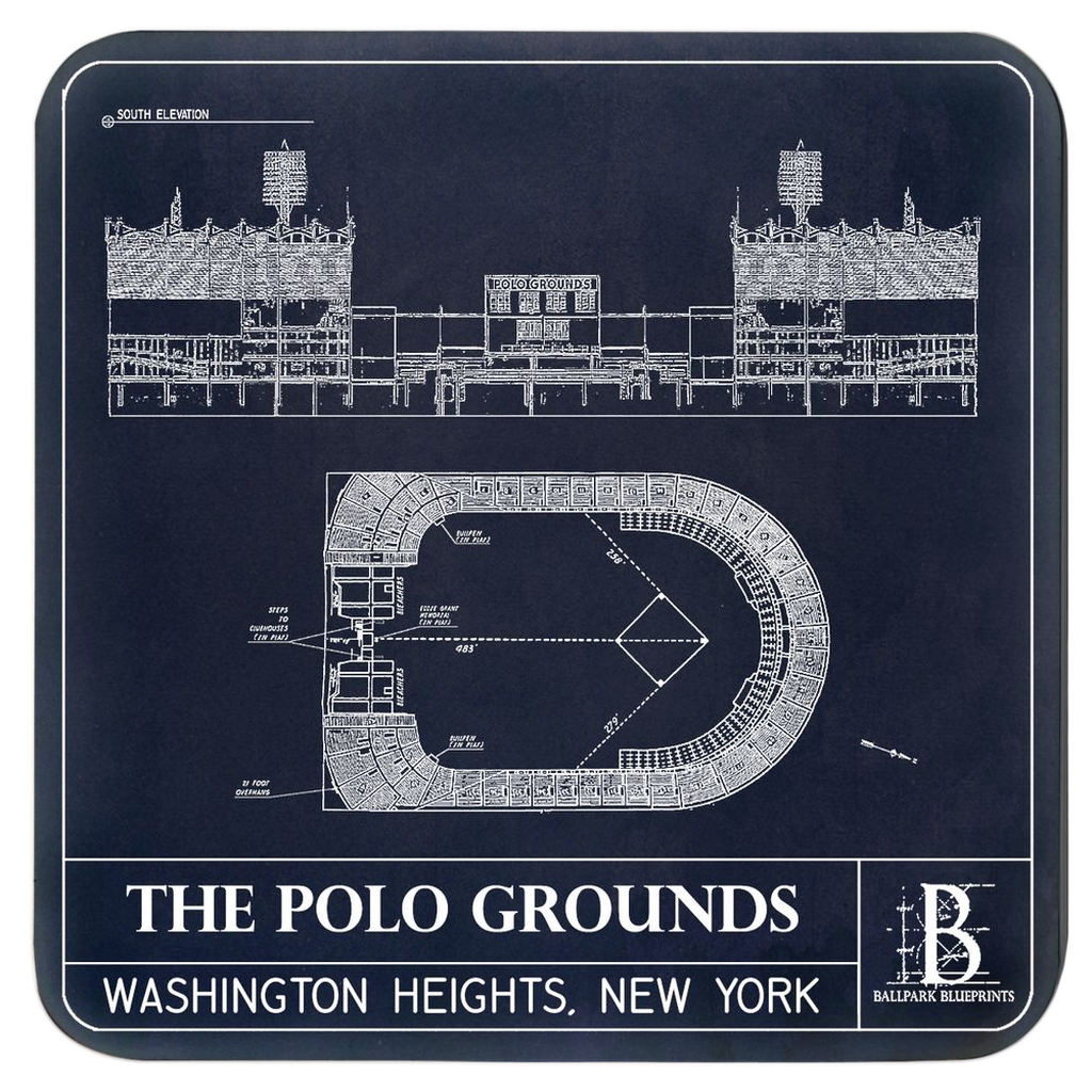 Polo Grounds Coasters (Set of 4) – Ballpark Blueprints