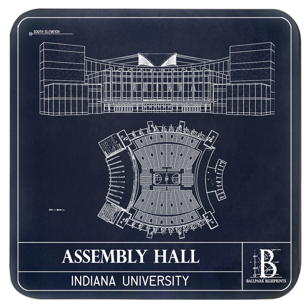 Assembly Hall - Indiana Coasters (Set of 4) – Ballpark Blueprints