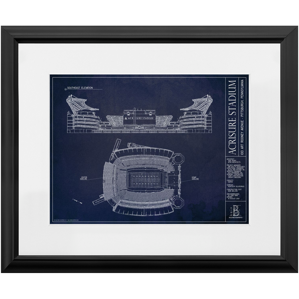 Heinz Field | Pittsburgh Steelers | Steelers Gifts – Ballpark Blueprints