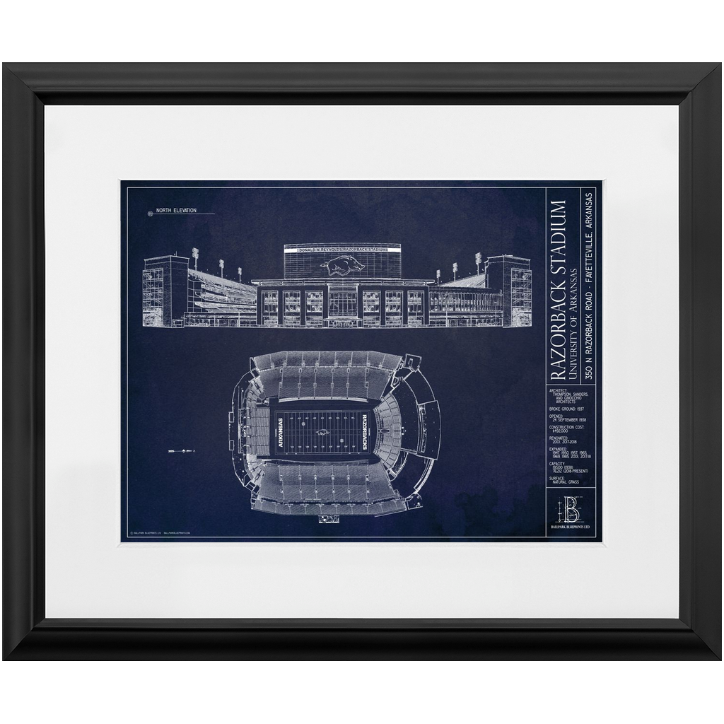 University of Arkansas - Razorback Stadium – Ballpark Blueprints