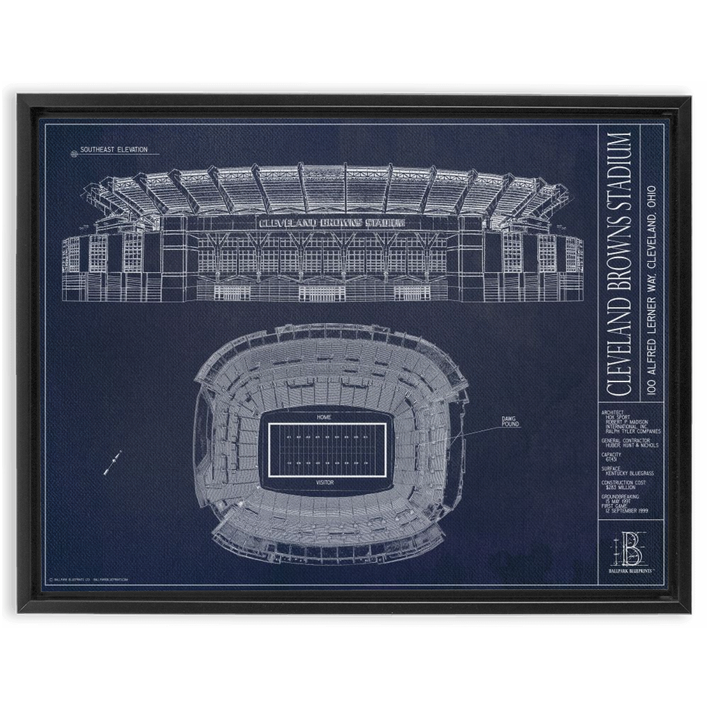 FirstEnergy Stadium Blueprint Style Poster – Ballpark Blueprints