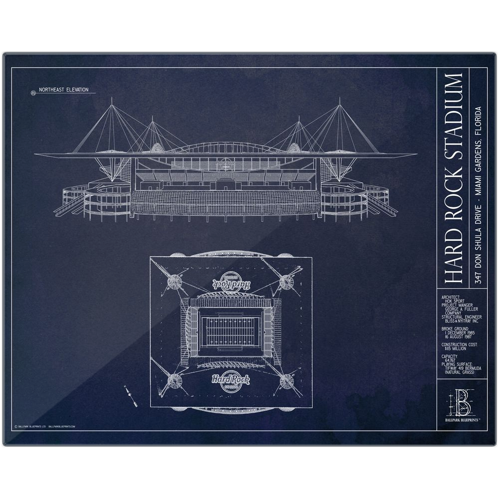 Hard Rock Stadium - Miami Dolphins – Ballpark Blueprints