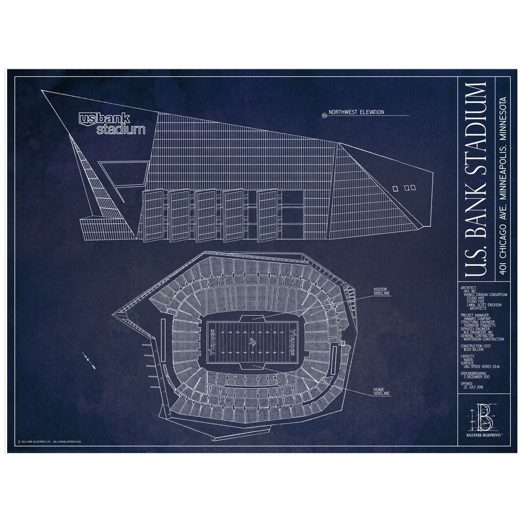 US Bank Stadium | Minnesota Vikings Ballpark Blueprint – Ballpark ...