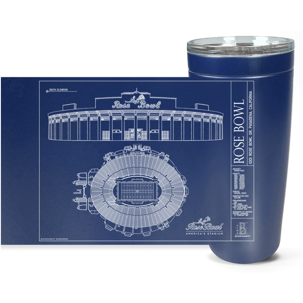 Rose Bowl Viking Stainless Steel Travel Mug – Ballpark Blueprints