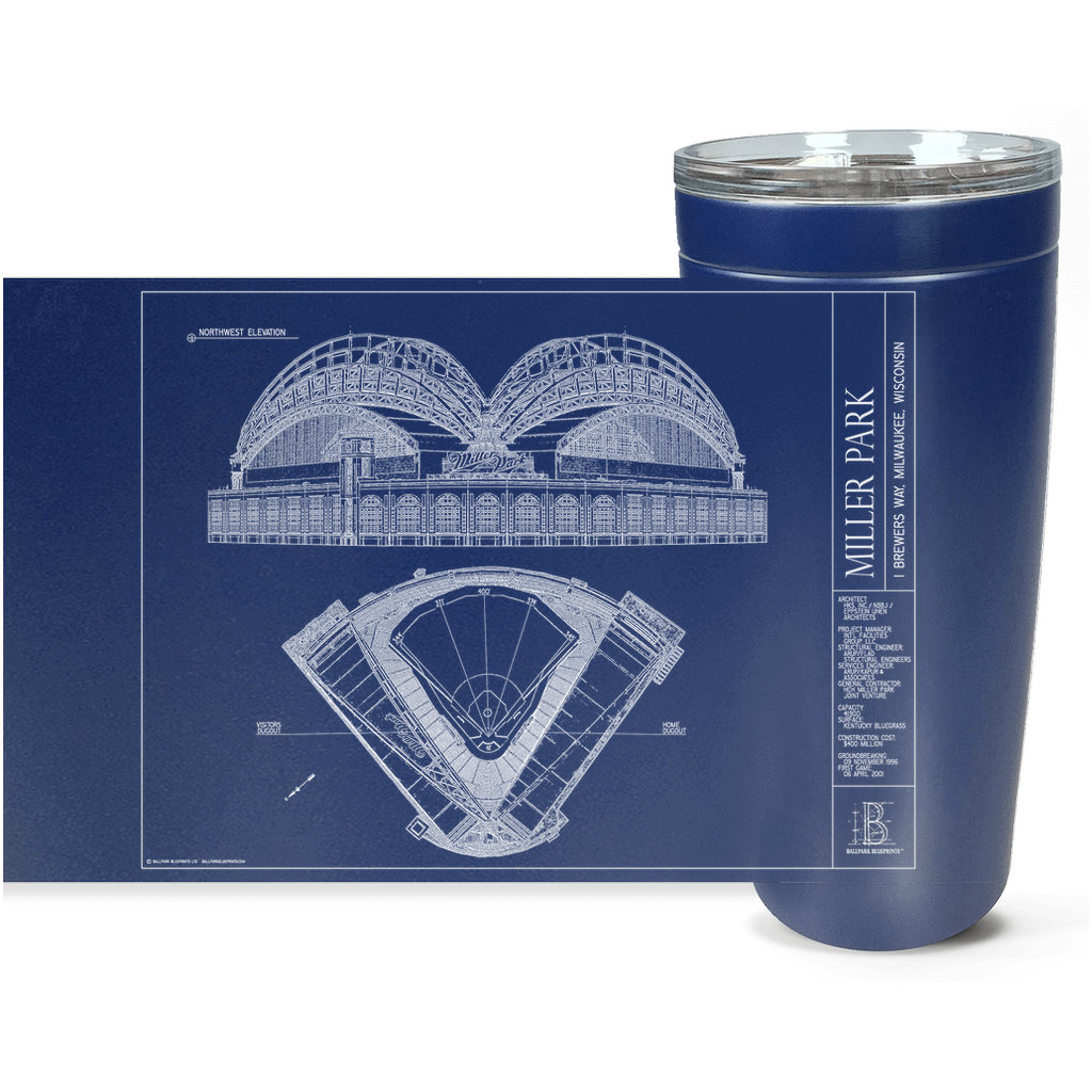 Miller Park Viking Stainless Steel Travel Mug – Ballpark Blueprints