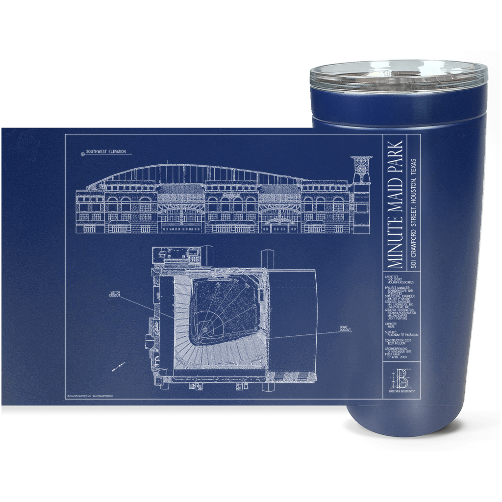 Minute Maid Park Viking Stainless Steel Travel Mug – Ballpark Blueprints