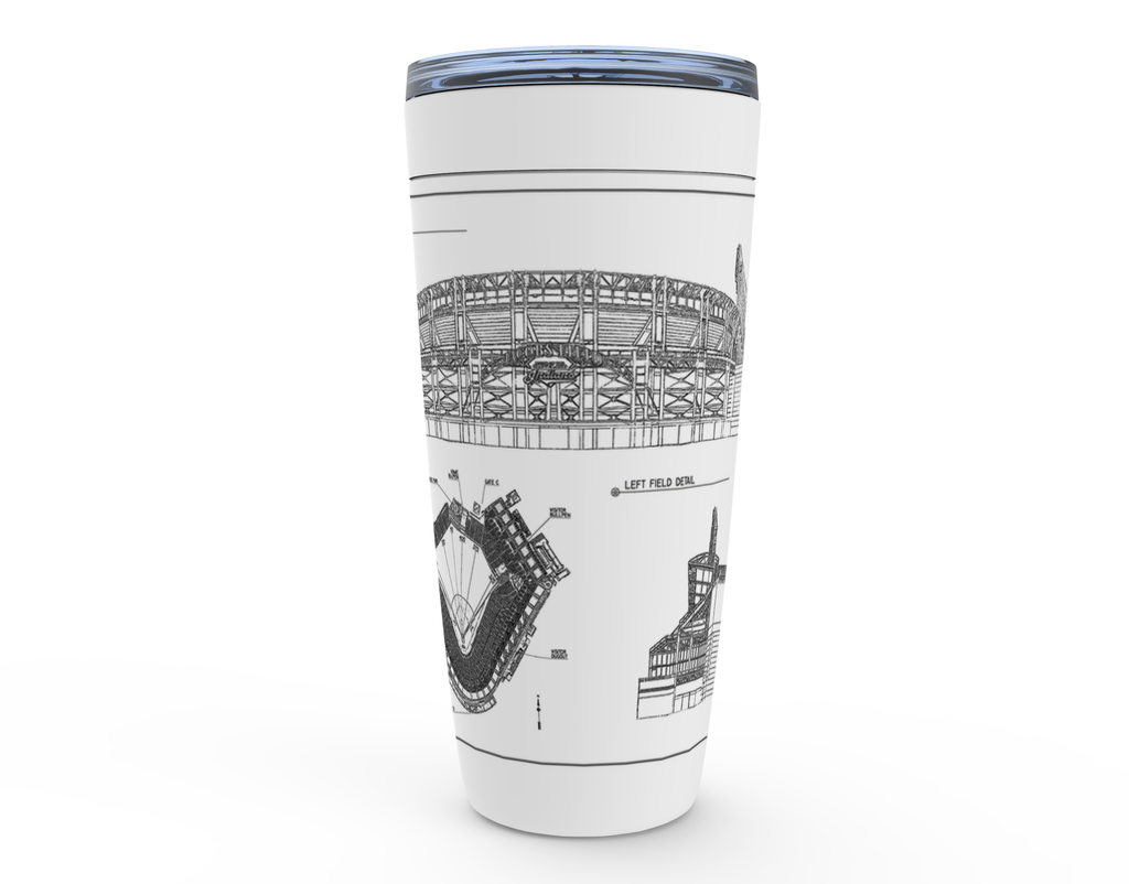 Jacobs Field Viking Stainless Steel Travel Mug – Ballpark Blueprints