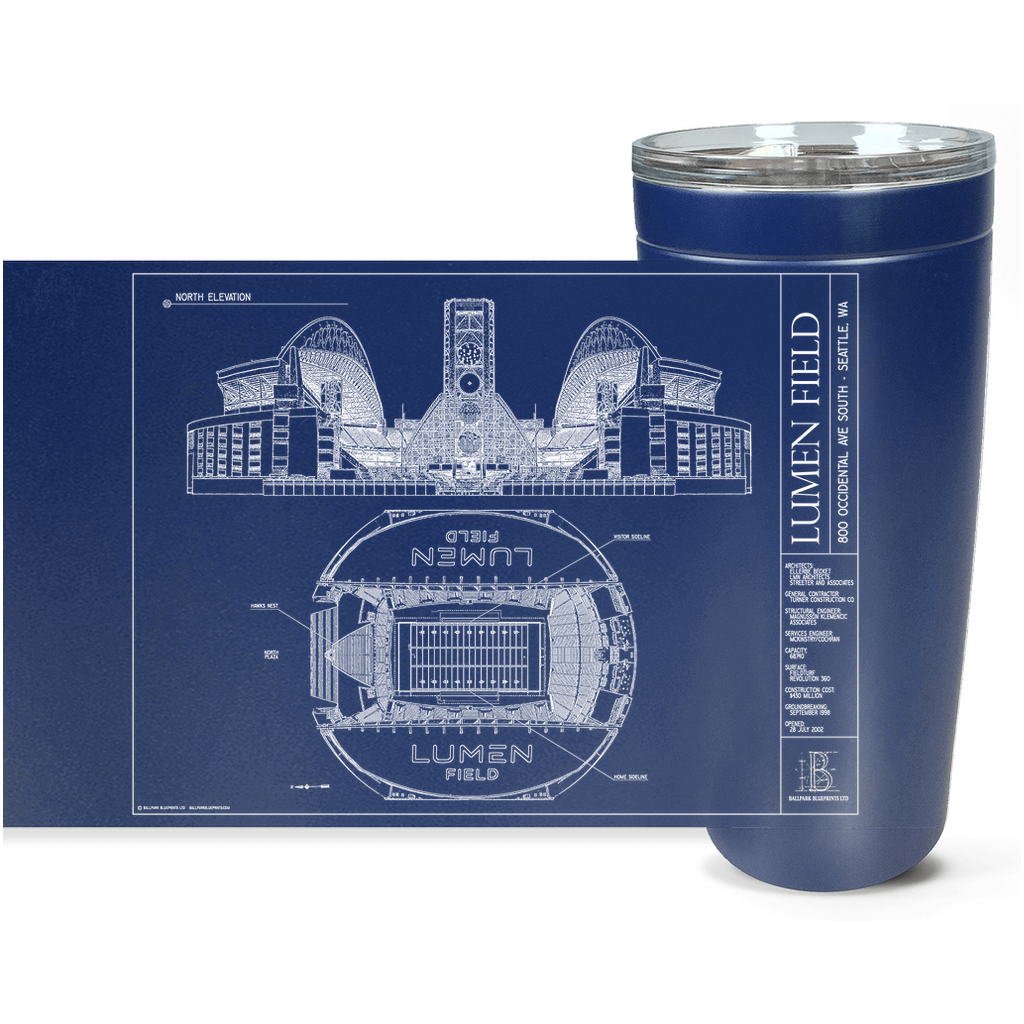Lumen Field Viking Tumblers – Ballpark Blueprints