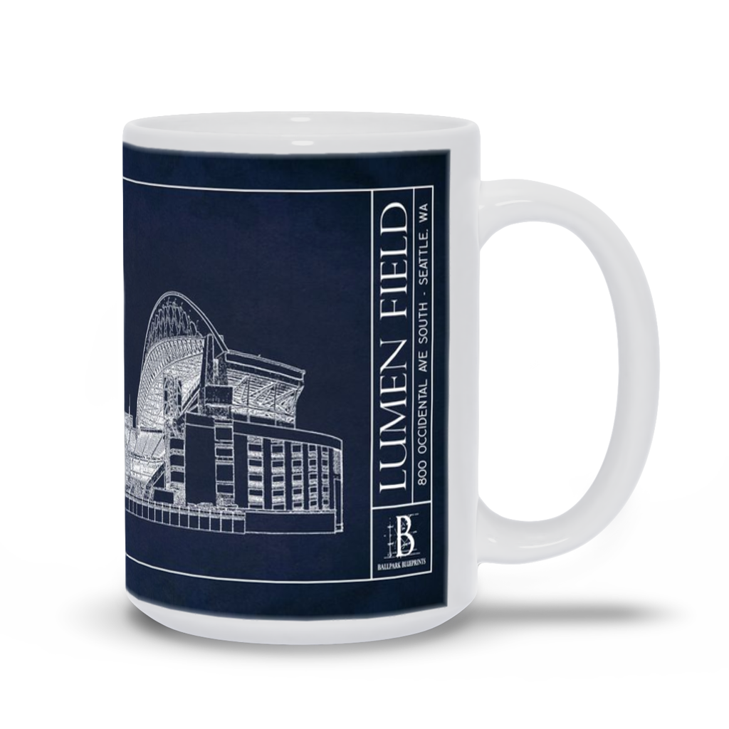 Lumen Field Ceramic Mugs – Ballpark Blueprints