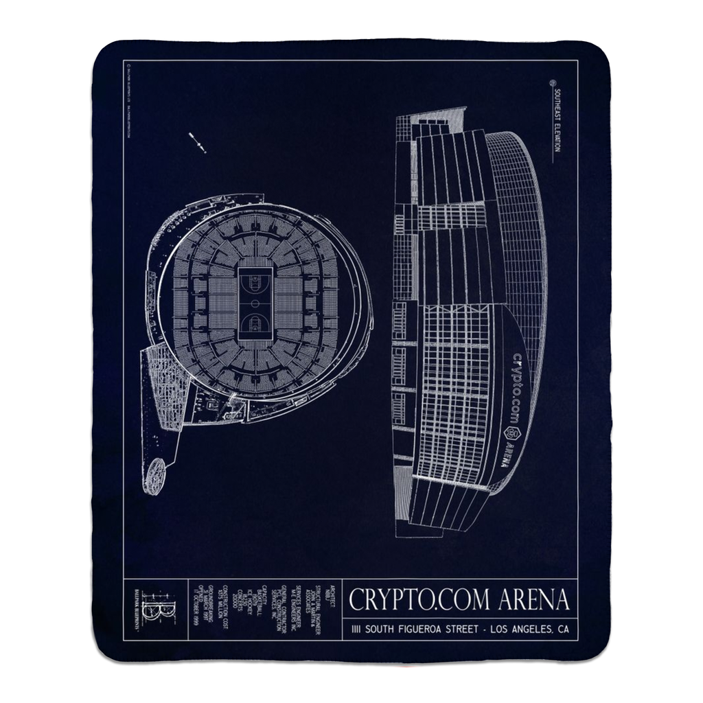 Crypto.com Arena Fleece Sherpa Blankets – Ballpark Blueprints