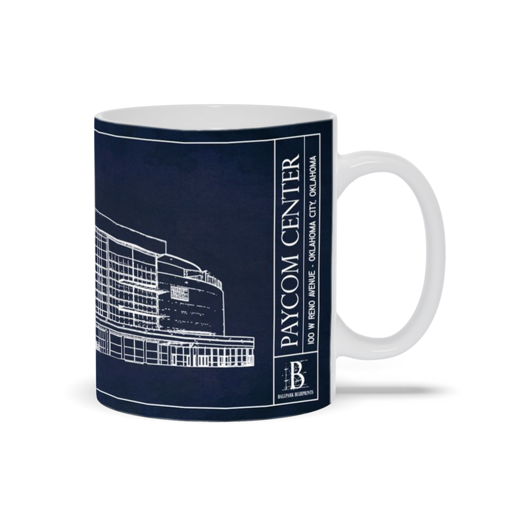 Paycom Center Ceramic Mugs – Ballpark Blueprints