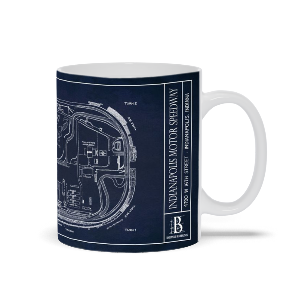 Indianapolis Motor Speedway Ceramic Mugs – Ballpark Blueprints