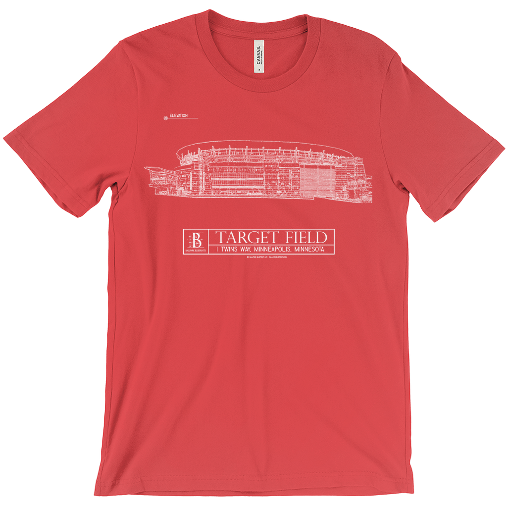 Target Field Unisex T-Shirts – Ballpark Blueprints