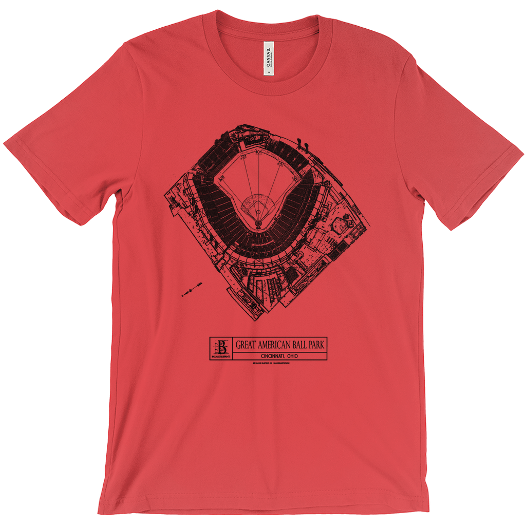 Cincinnati Reds - Great American Ball Park (Red) Team Colors T-Shirt ...