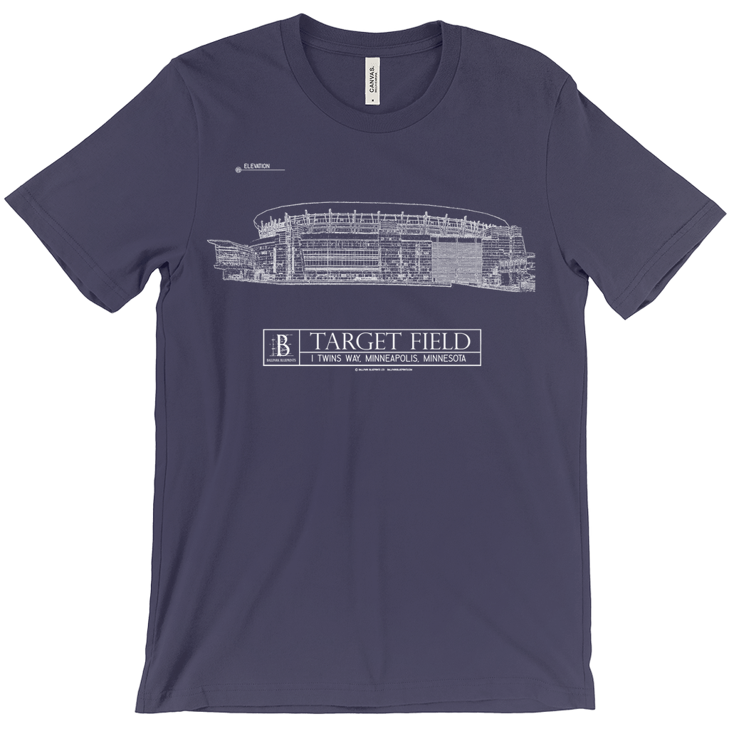 Target Field Unisex T-Shirts – Ballpark Blueprints