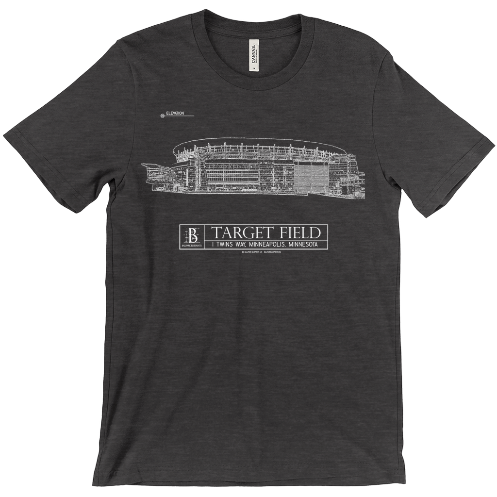 Target Field Unisex T-Shirts – Ballpark Blueprints