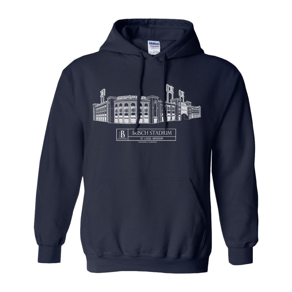 Busch Stadium Hoodie – Ballpark Blueprints