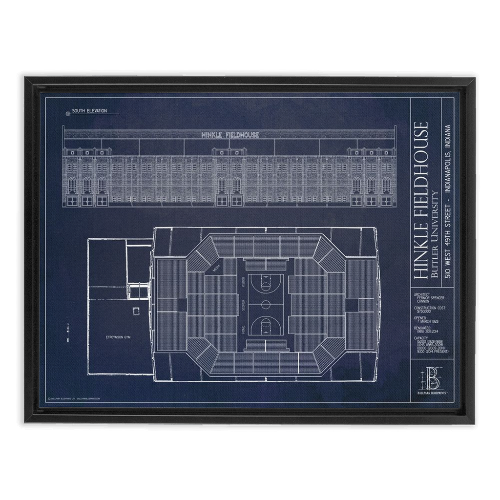 Butler Bulldogs - Hinkle Fieldhouse – Ballpark Blueprints