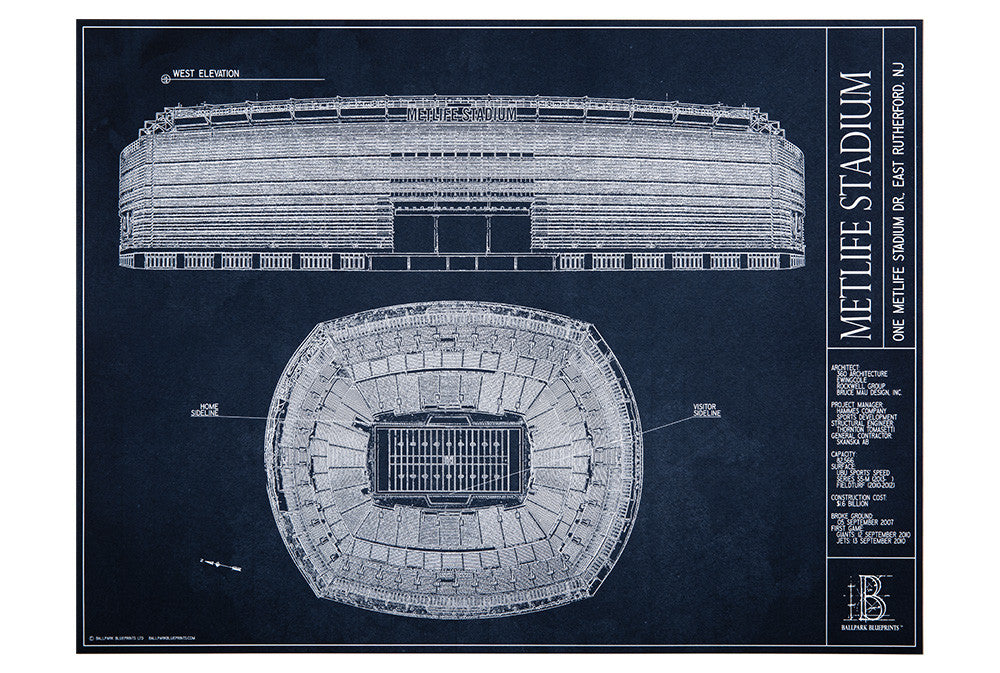 MetLife Stadium | New York Giants | New York Jets – Ballpark Blueprints