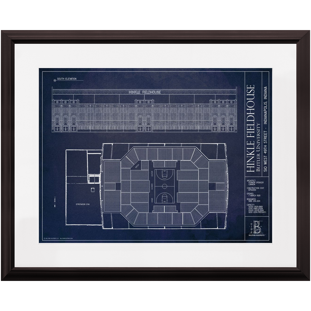 Butler Bulldogs - Hinkle Fieldhouse – Ballpark Blueprints