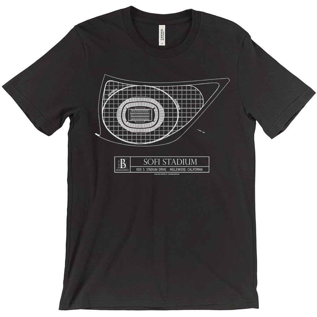 SoFi Stadium Unisex T-Shirts – Ballpark Blueprints