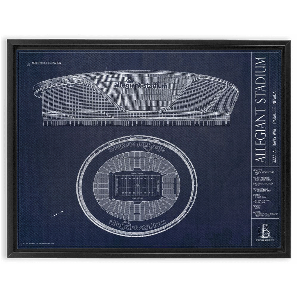 Allegiant Stadium - Las Vegas Raiders – Ballpark Blueprints