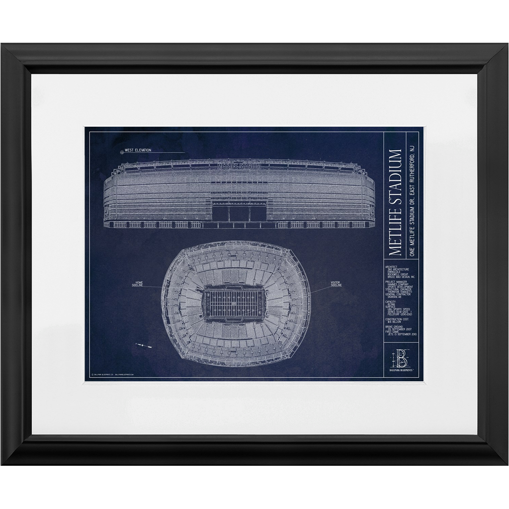 MetLife Stadium - New York Jets – Ballpark Blueprints