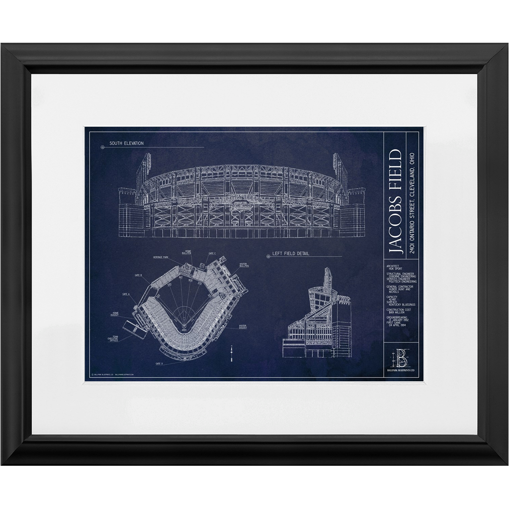 Jacobs Field | Cleveland Guardians | Cleveland Gifts – Ballpark Blueprints