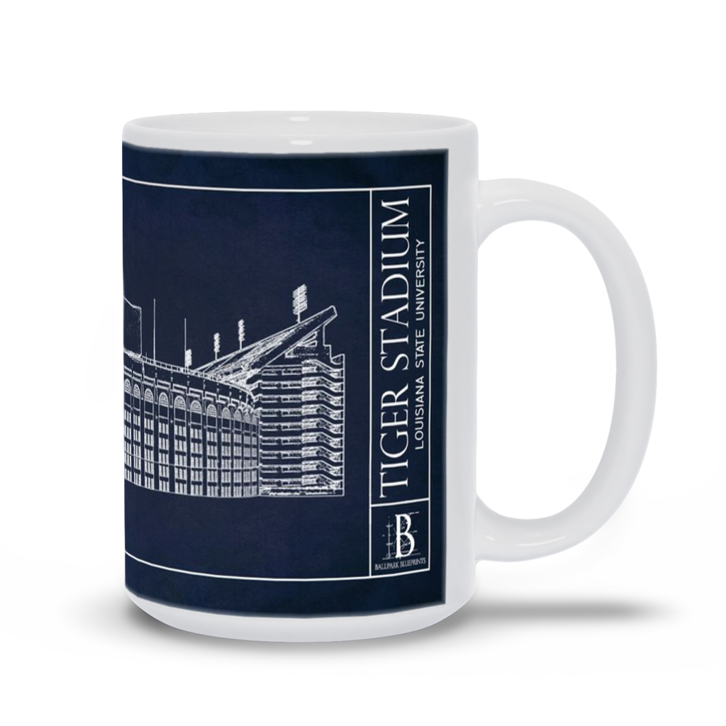 LSU Tiger Stadium Ceramic Mug – Ballpark Blueprints