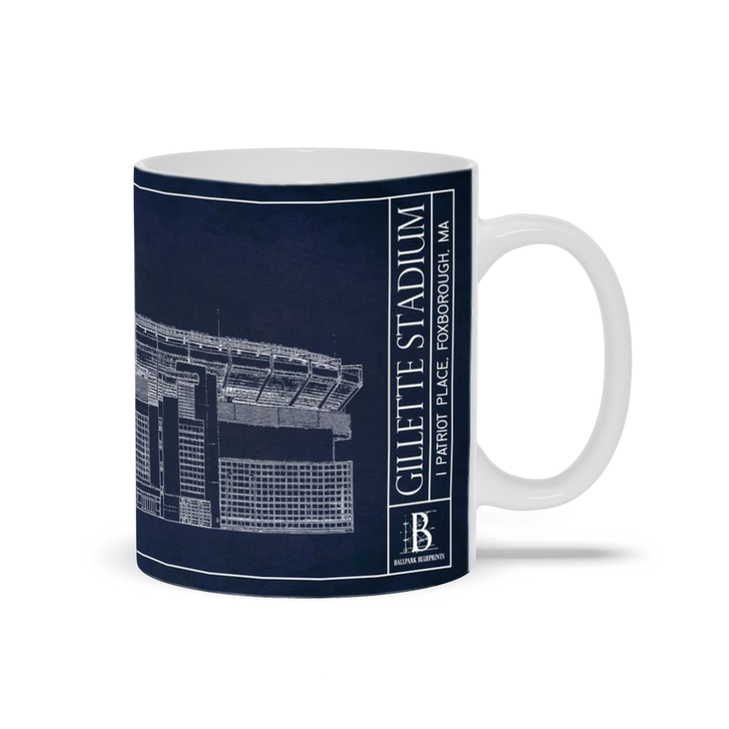 Gillette Stadium Ceramic Mug – Ballpark Blueprints